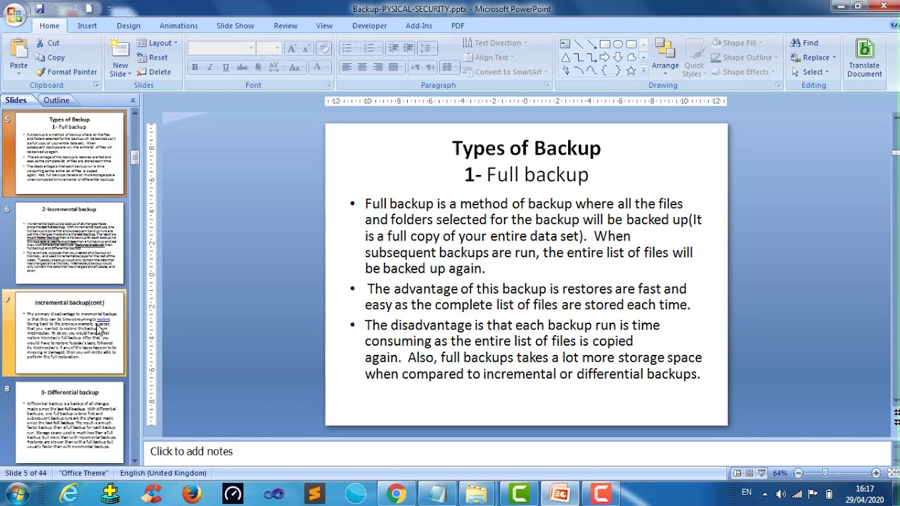 BACKUP PHYSICAL SECURITY VIDEO1 - YouTube