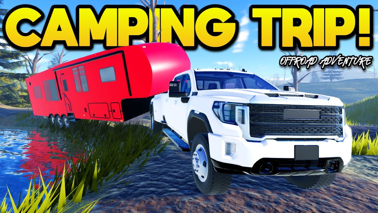 CAMPING with a TRAILER in Roblox American Plains Mudding! - YouTube