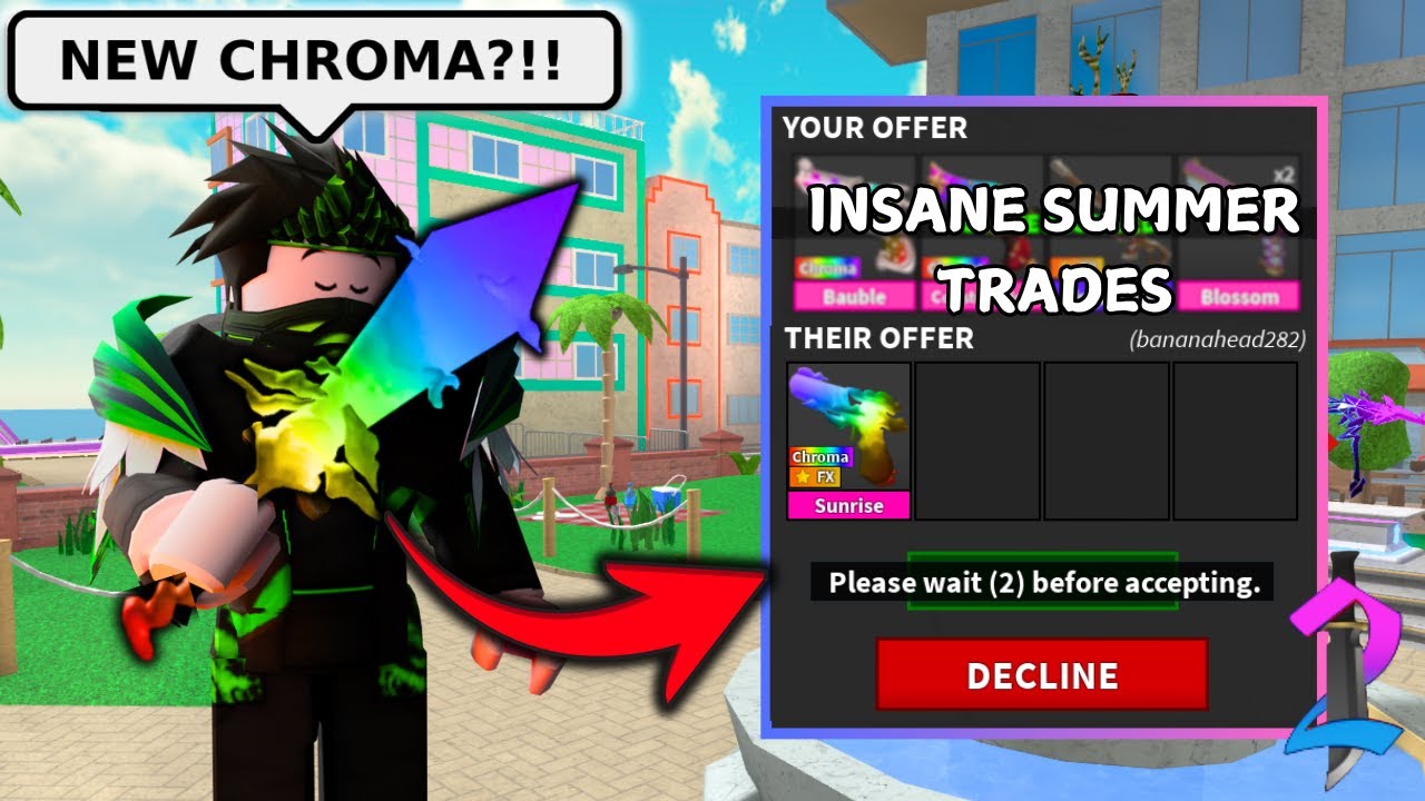 INSANE Sunrise Set TRADES | MM2 Trading MONTAGE #85 - YouTube