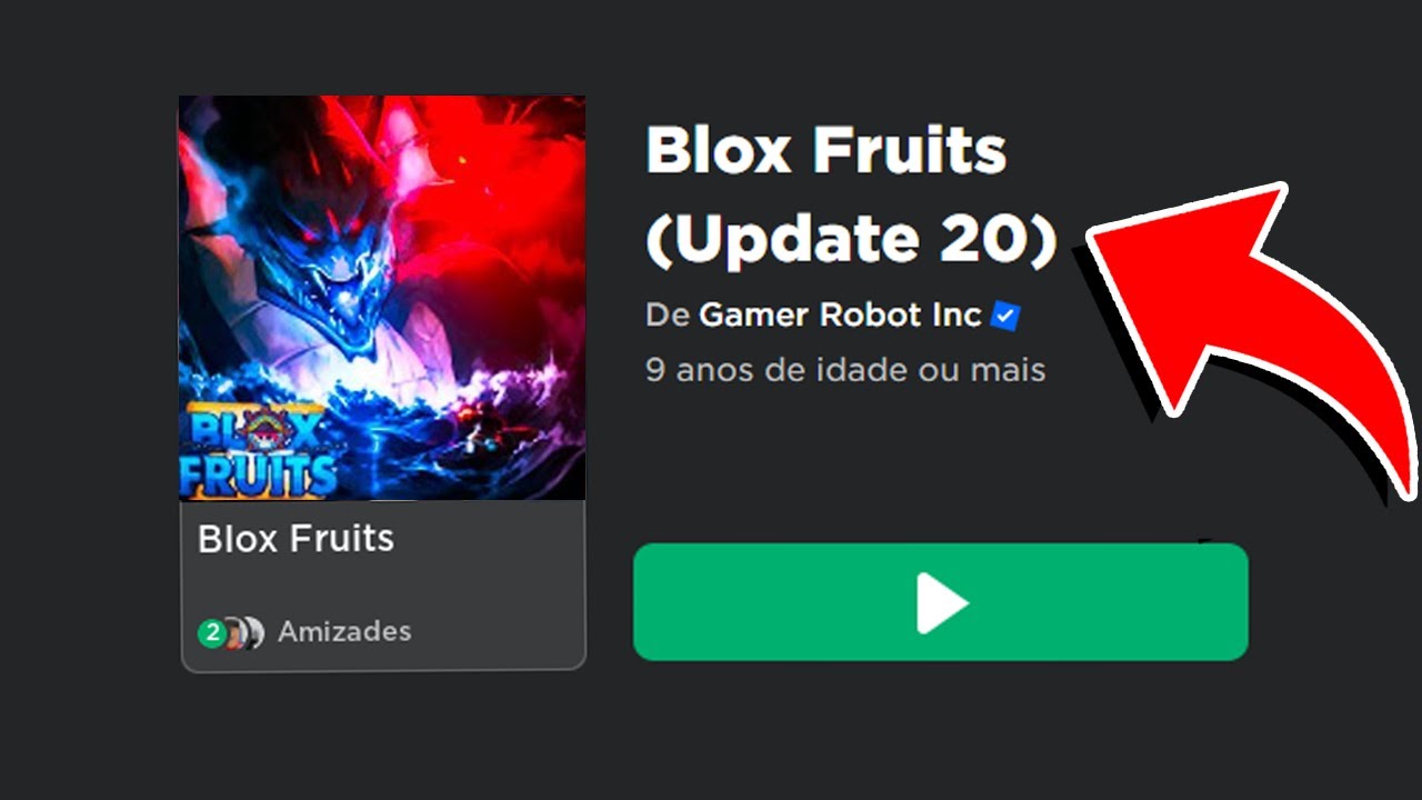 AGORA!! CHEGOU A NOVA ATUALIZAÇÃO DO BLOX FRUITS! Update 20 - YouTube