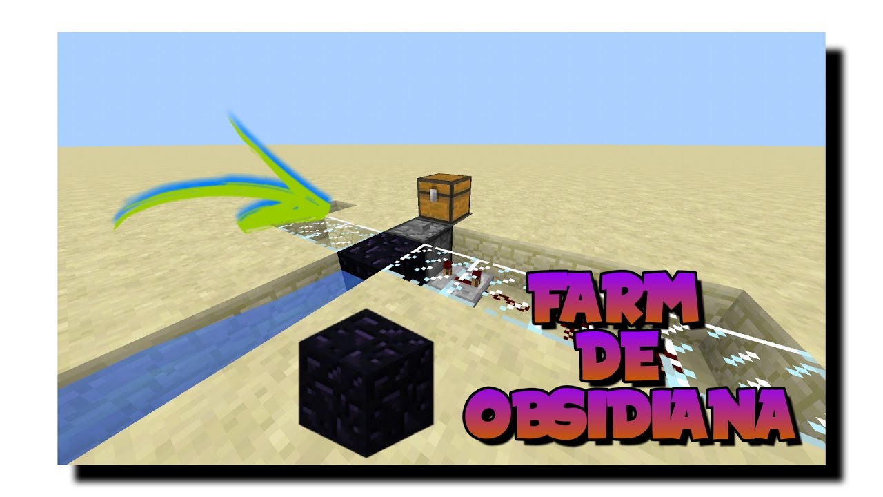 Como Fazer uma Farm de Obsidiana no Minecraft PE 1.5.2 [MCPE 1.6] - YouTube
