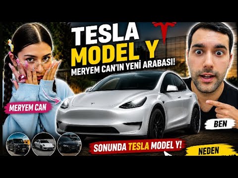 MERYEMCAN'S NEW CAR @MeryemCanOfficial #meryemcan #tesla #garagephenomenon
