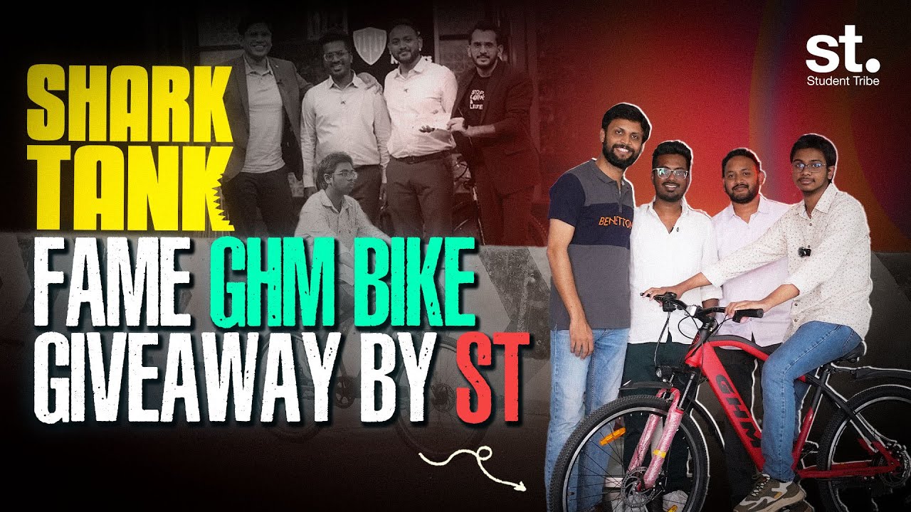 Shark Tank Fame GHM Bike Giveaway by Student Tribe| @SriCharanLakkaraju ...