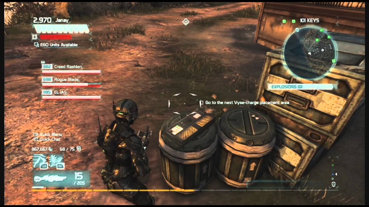 Defiance Co-Op map Explosions 101- 101 Keys recorder locations - YouTube