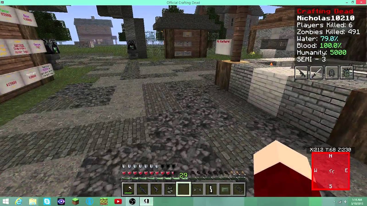 Minecraft: The Crafting Dead - YouTube