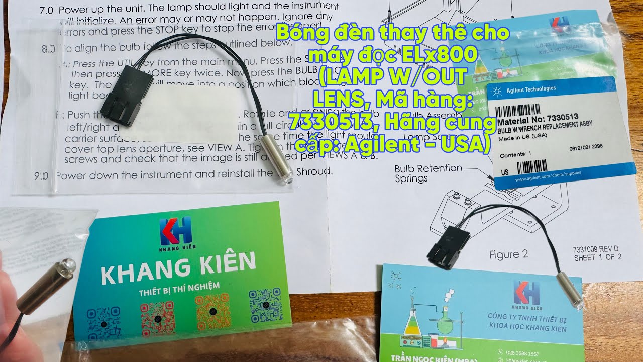 Bóng đèn thay thế cho máy đọc Elisa ELx800 Agilent 7330513 - YouTube