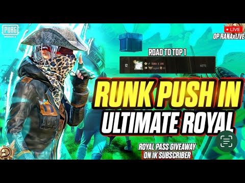 ULTIMATE ROYALE RANK | OP RANA | PUBG Live Stream - YouTube