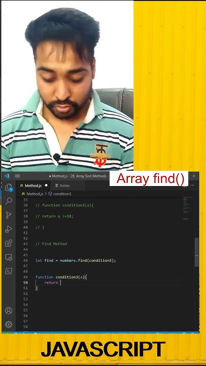 Array Find Method In Javascript Youtube