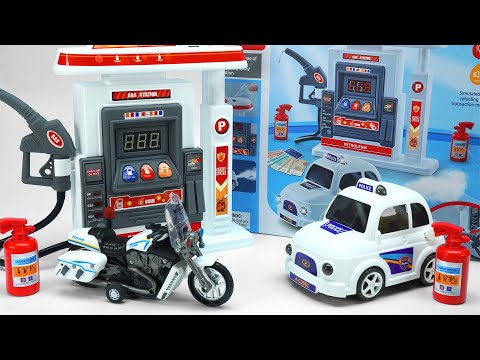 Satisfying Unboxing Police Car Toys Playset ASMR