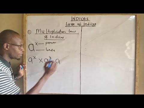 INTRODUCTION TO LAWS OF INDICES| Multiplication and Division law of ...