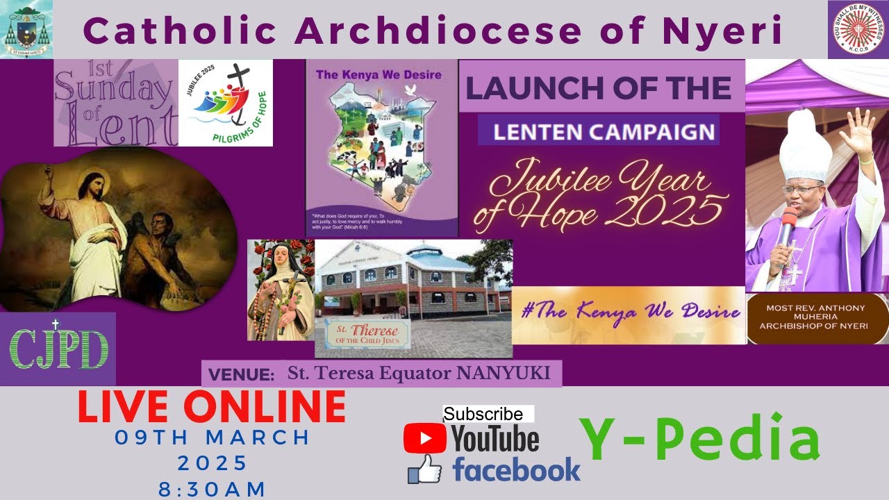 Launch of the Lenten Campaign Mass Livestream | St. Teresa of the Child ...