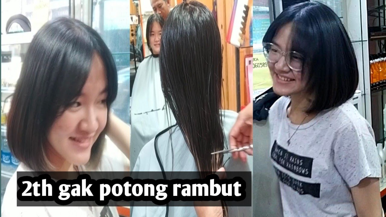 Kangen rambut pendek lagi | cewek ini potong rambut pendek Bob - YouTube