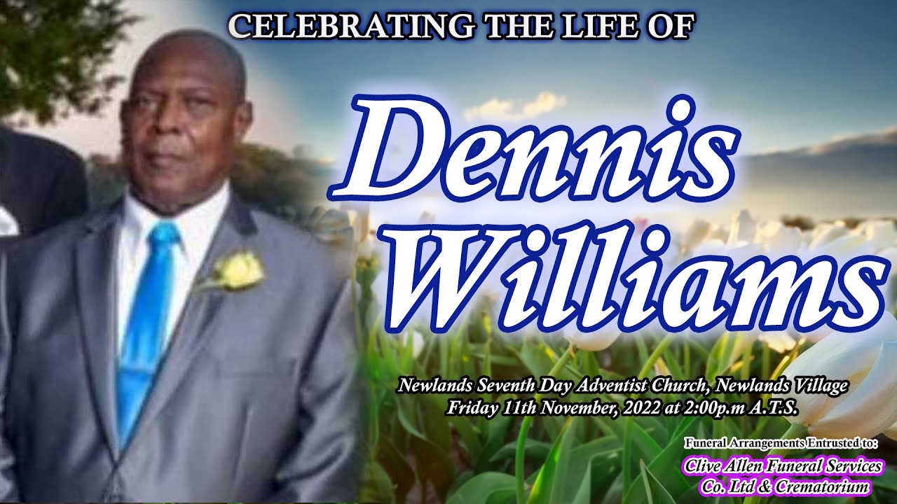 Funeral Service of Dennis Williams - YouTube