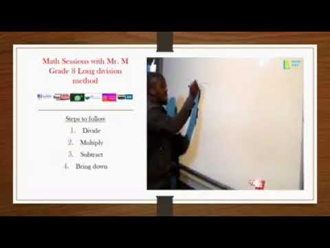 Grade 8 Long division method - YouTube