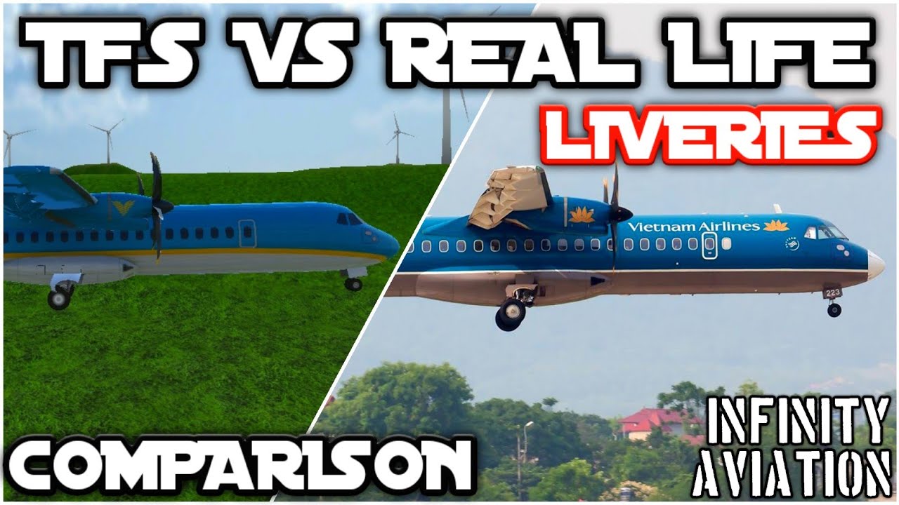 TFS VS Real Life: Liveries Comparison | Turboprop Flight Simulator ...