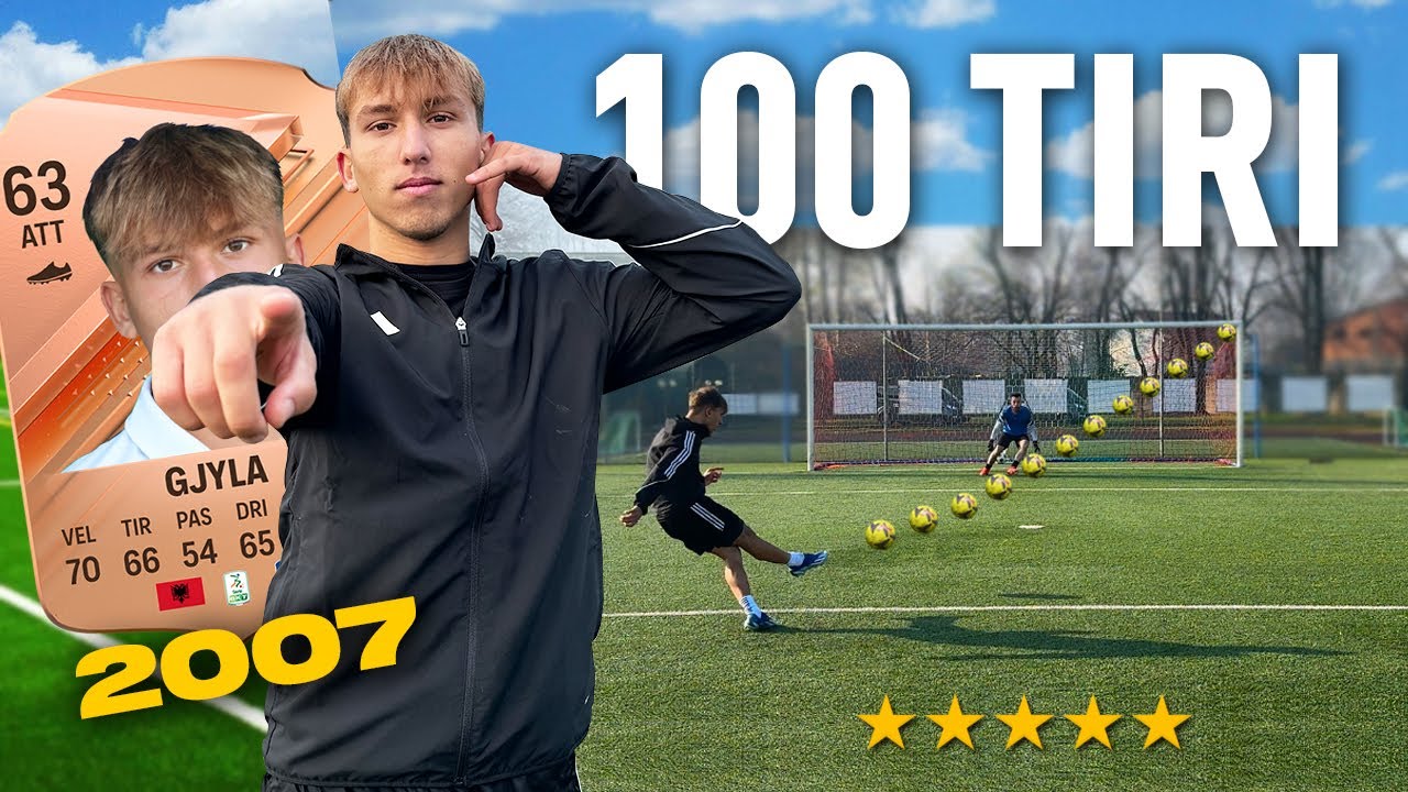 🎯⚽️100 TIRI CHALLENGE: BRAYAN GJYLA (PRIMO 2007 IN SERIE B) Quanti Goal ...