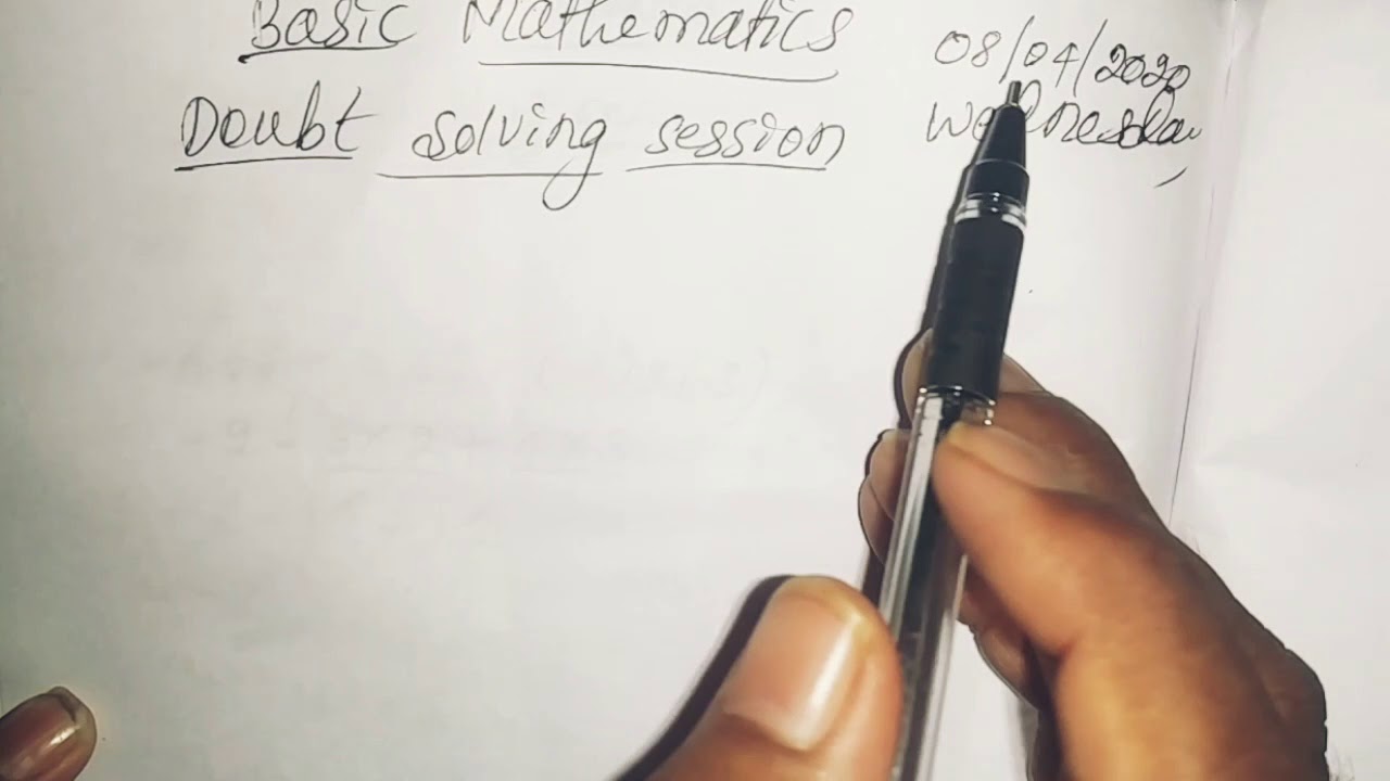 Doubt Solving Session Youtube
