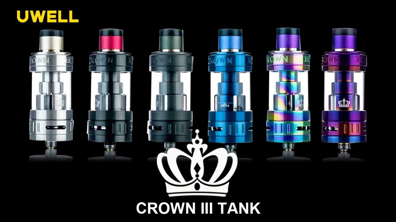 Official UWELL Crown III (Crown 3) SubOhm Tank for Vape Box Mods - YouTube