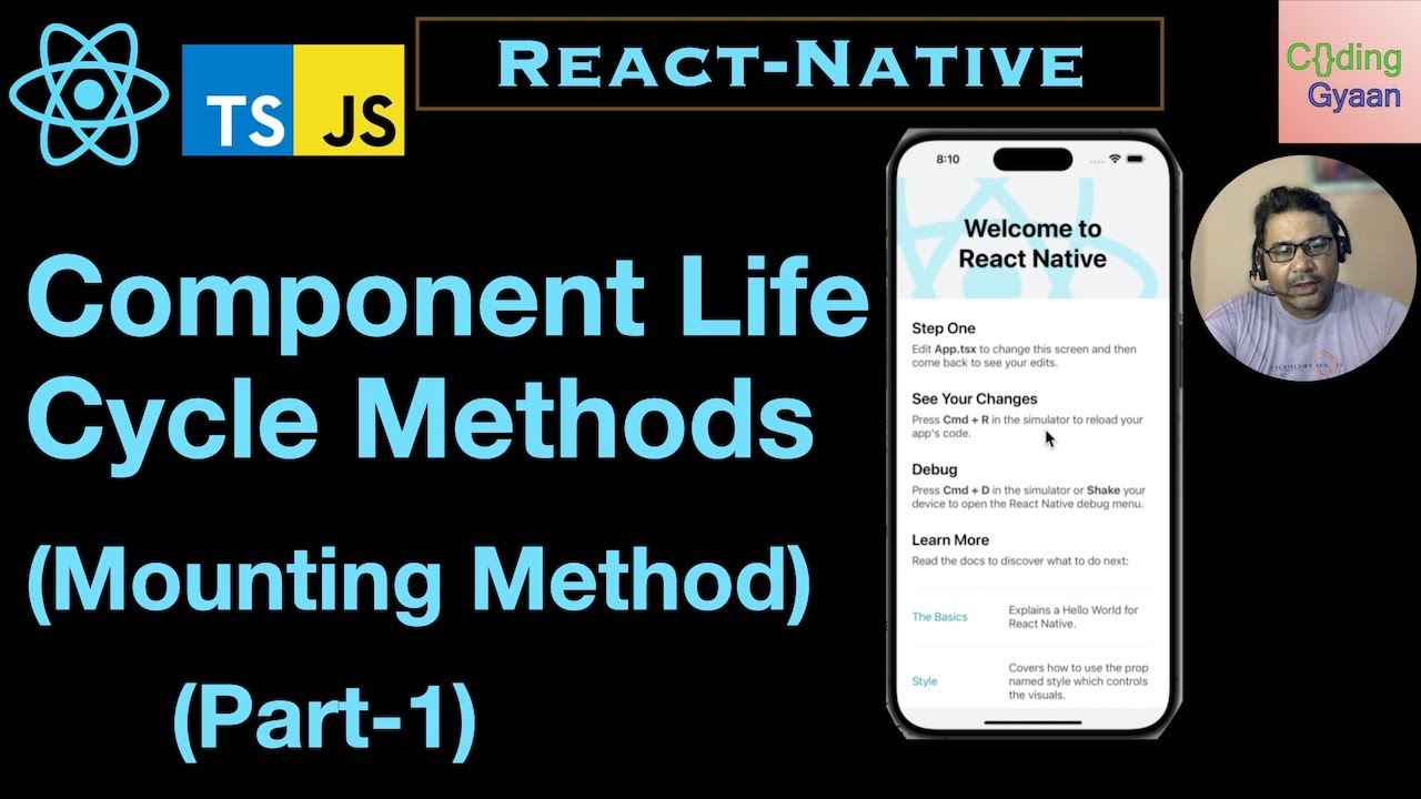 Component life cycle methods in React-Native(Part-1) ? - YouTube