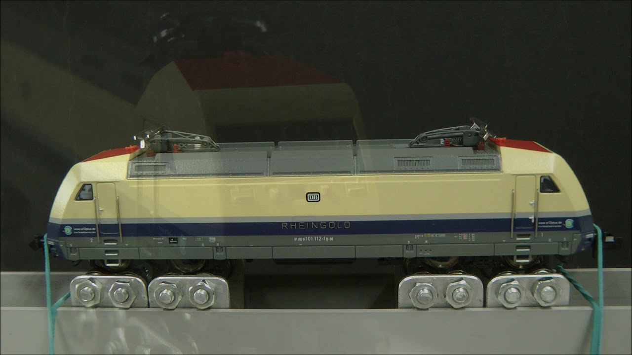 Spur N, Minitrix "Rheingold" mit geänderten CV-Werten. NEU. - YouTube