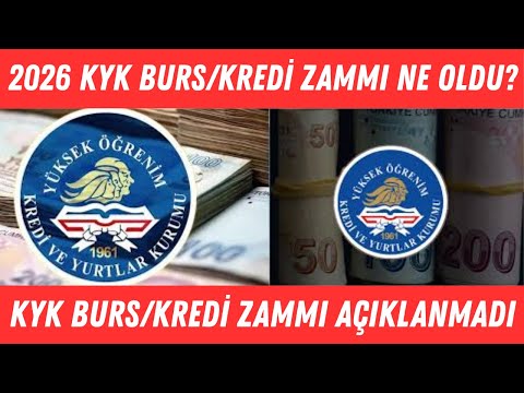 📢 2026 KYK BURS ZAMMI NE OLDU? | KYK BURS/KREDİ ZAMMI NEDEN AÇIKLANMADI? #kyk #2025yks #ayt