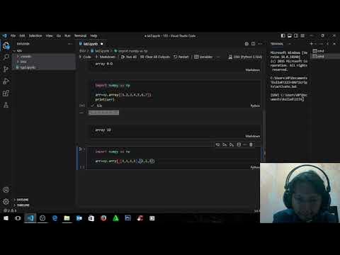 numpy python dimensi array - YouTube