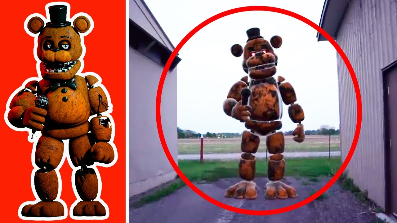 10 TOY FREDDY En La Vida Real [Five Nights at Freddy's CAPTADO EN ...