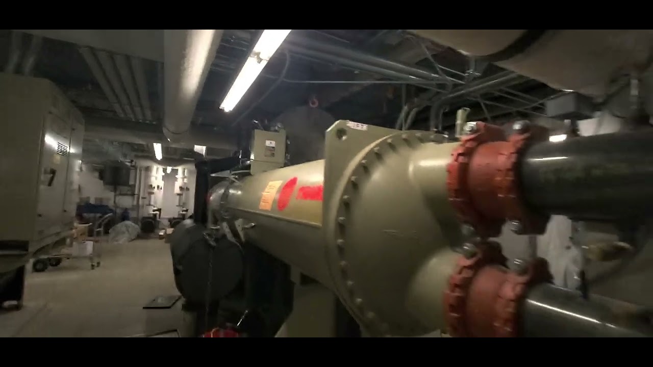 Chiller overhaul a rigging nightmare - YouTube