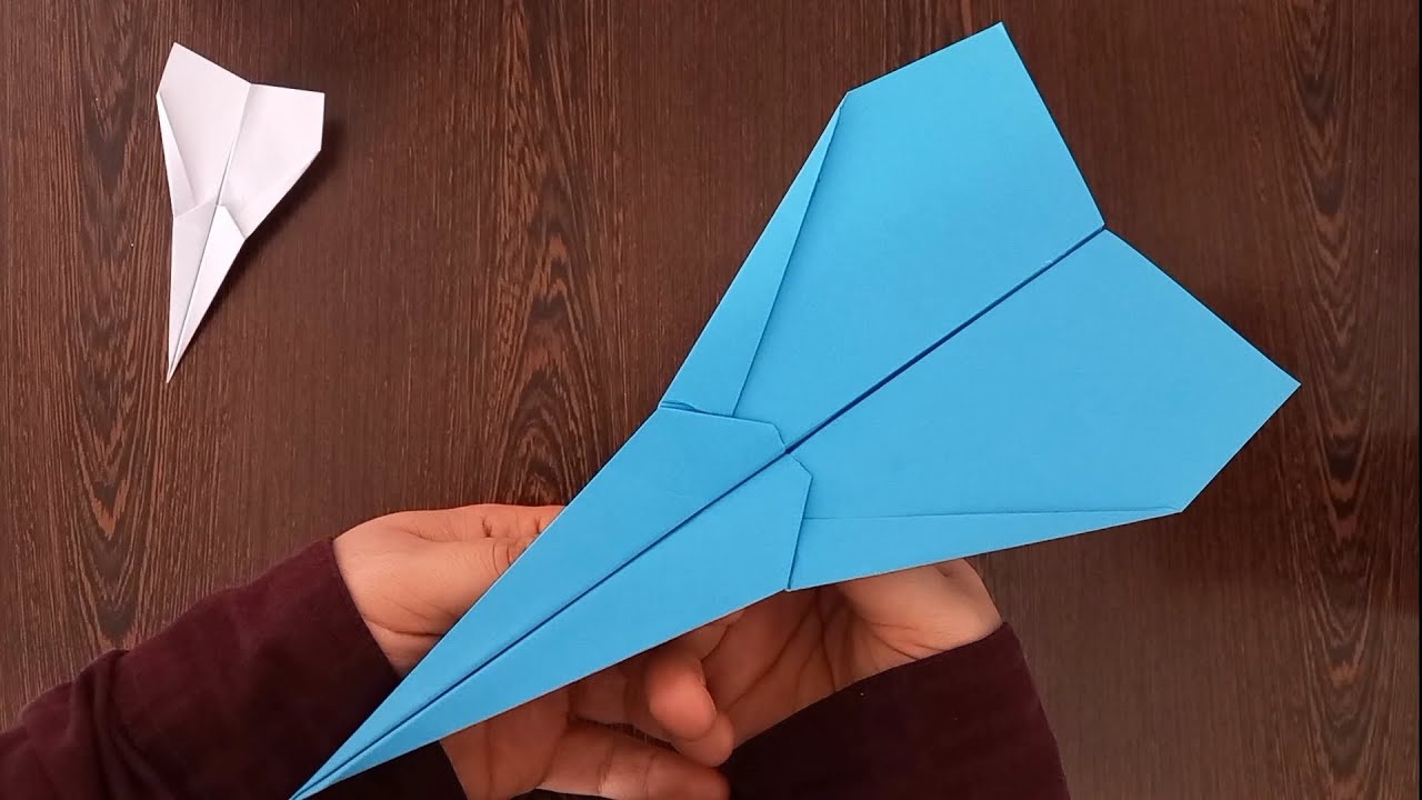 make a paper airplane with high flying power - YouTube