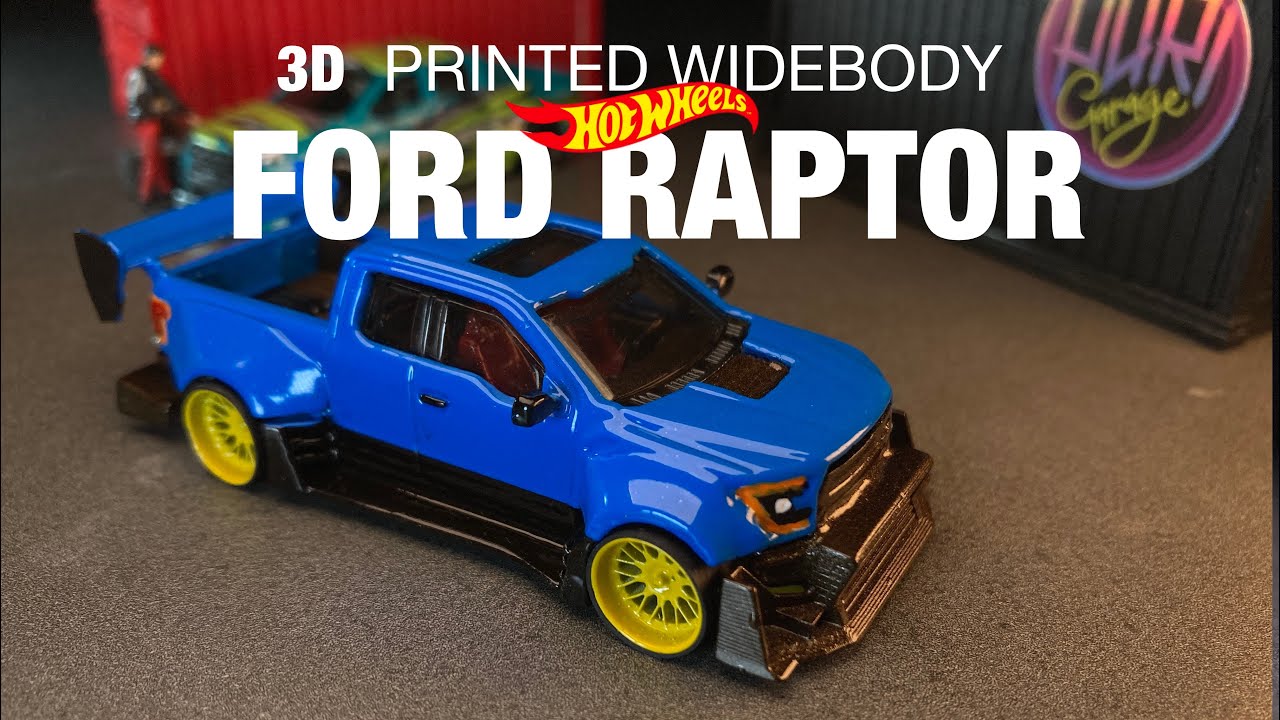 Custom Hotwheels ‘17 Ford F-150 Raptor, 3D Print Widebody - YouTube