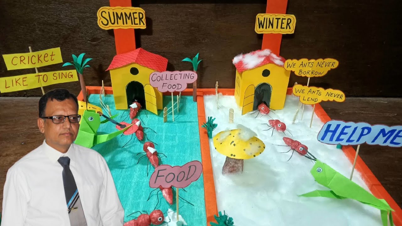 English project model | project model on The Ant and the cricket poem ...