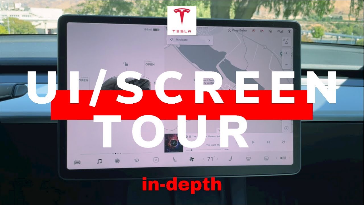 Tesla In-Depth UI/Screen Tour Model Y and Model 3 - YouTube