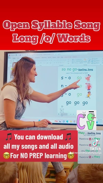 Open Syllable Song Long /o/ words - YouTube