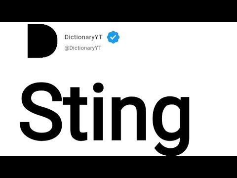 Sting Meaning in English - YouTube