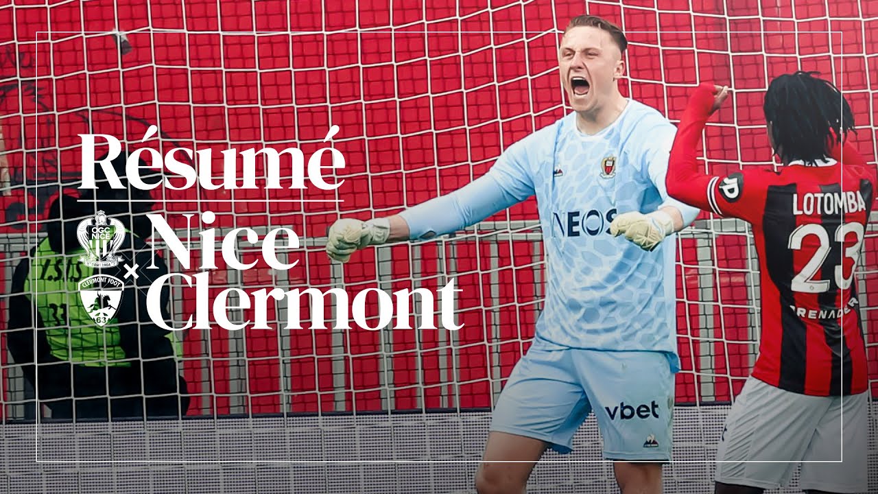 Résumé Nice - Clermont (0-0) l J23 Ligue 1 Uber Eats - YouTube
