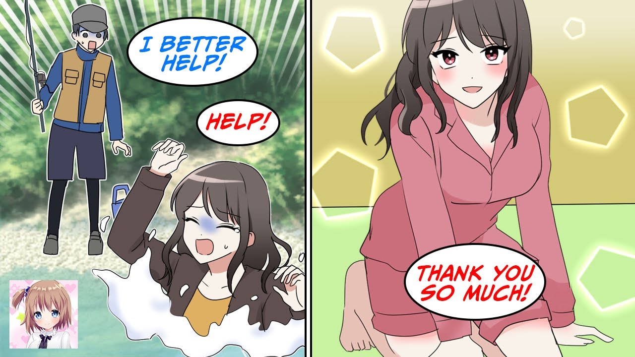 Romcom I Was Solo Camping When A Beautiful Girl Came Floating By Manga Dub Youtube