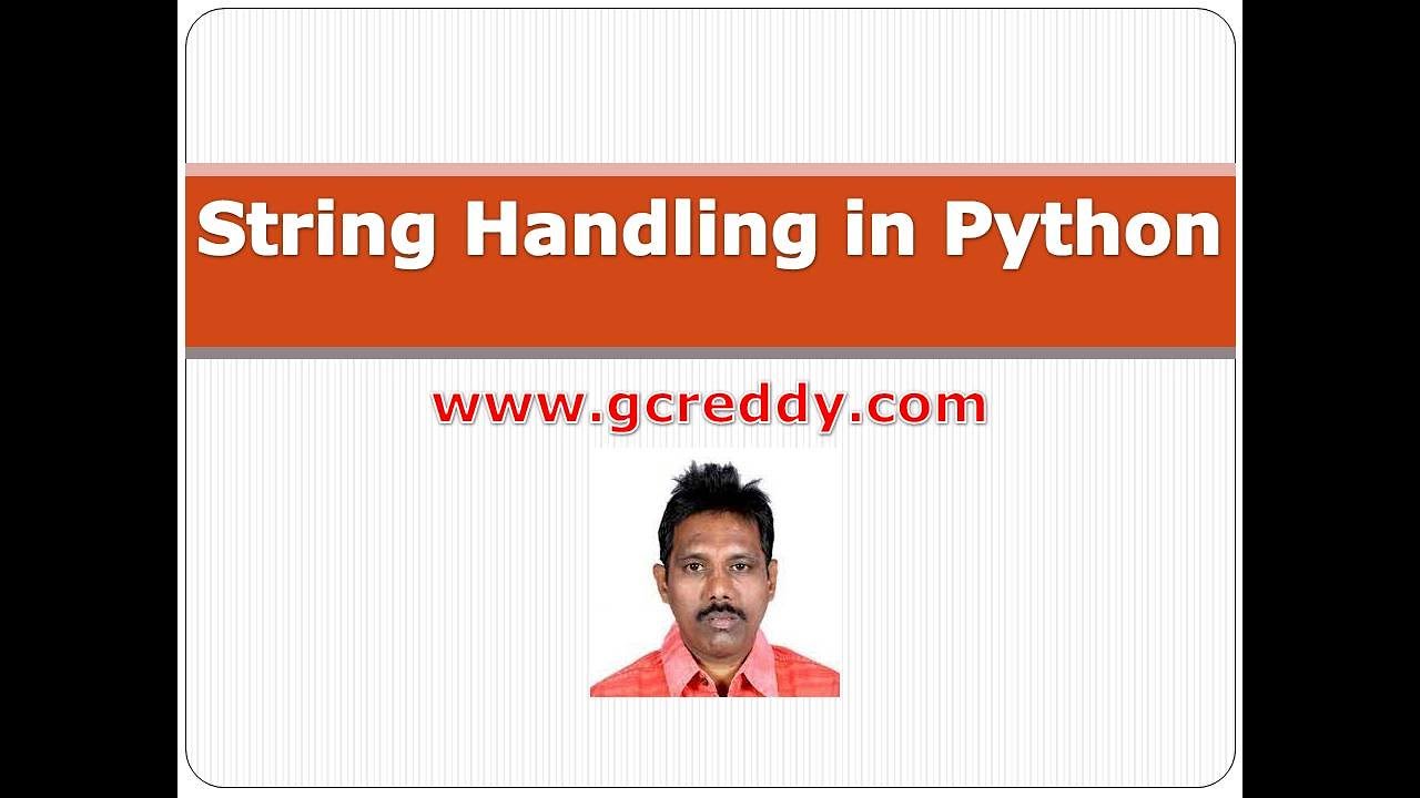 Python Class 10 String Handling In Python Youtube 4318