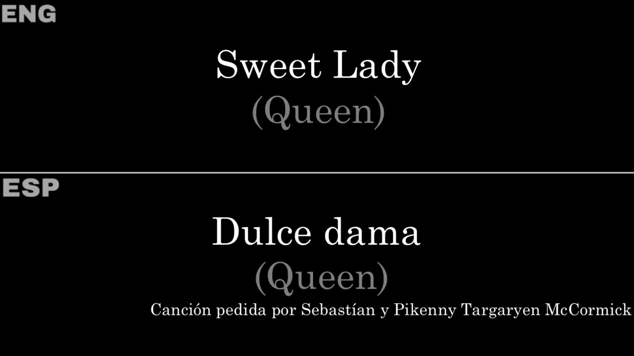 Sweet Lady (Queen) — Lyrics/Letra en Español e Inglés - YouTube