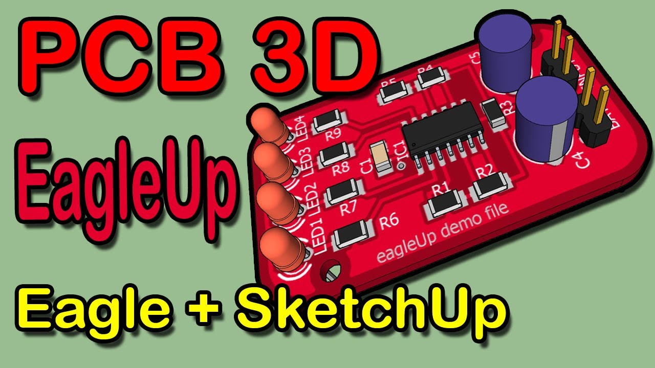 PCB 3D - Cara seting EagleUp supaya Eagle ketemu SketchUp - YouTube