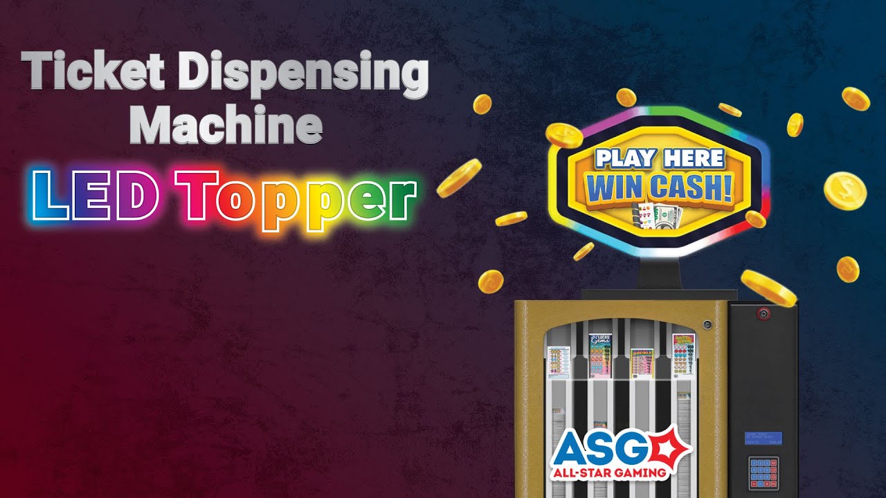 New Pull Tab Ticket Dispenser LED Topper - YouTube