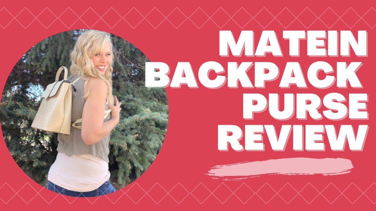 Matein Backpack Purse Review - YouTube