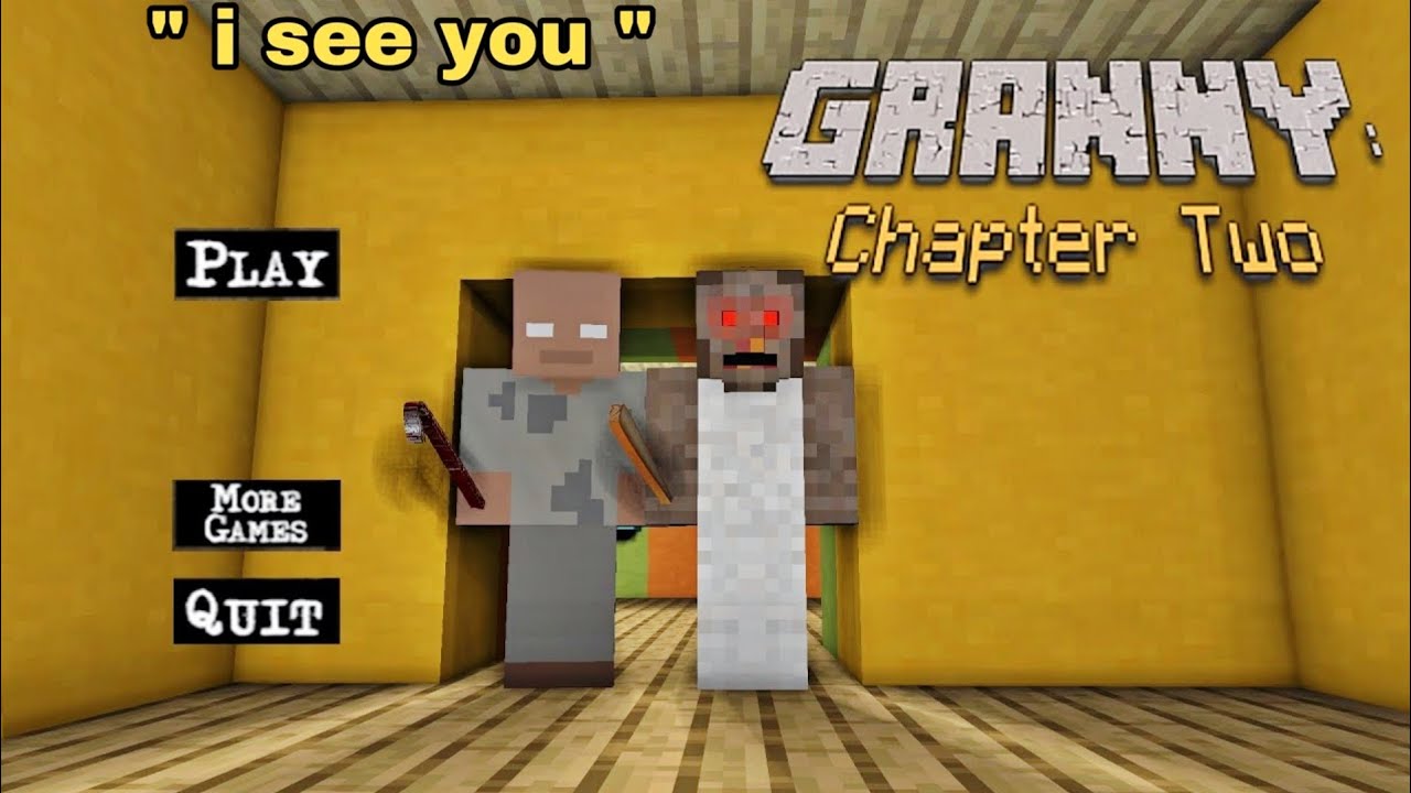 GRANNY CHAPTER 2 MINECRAFT GAMEPLAY - YouTube