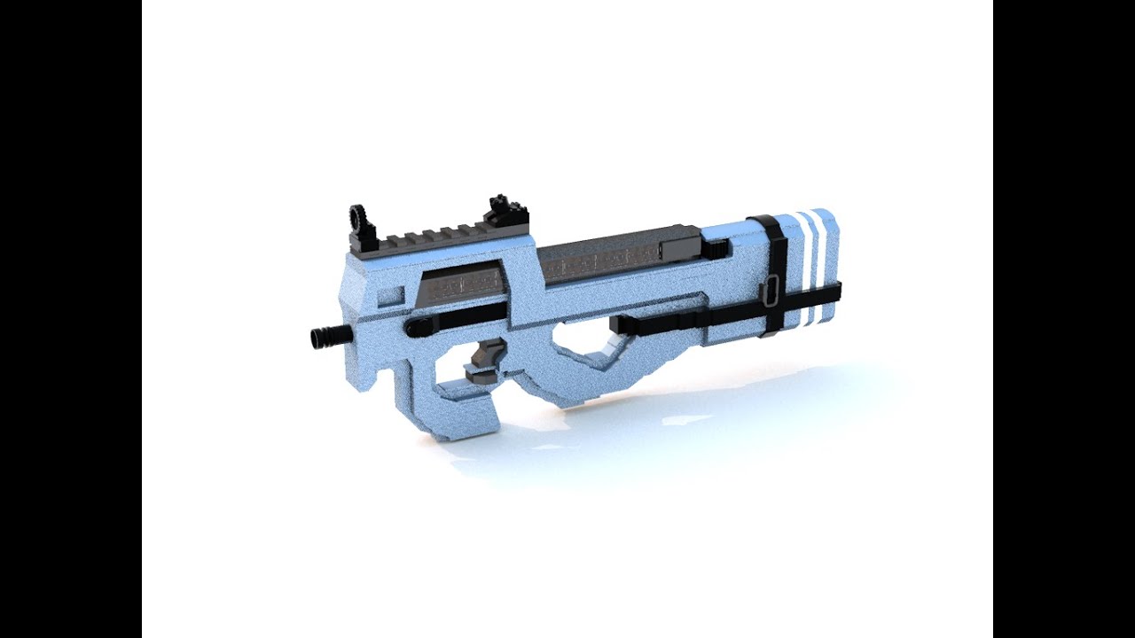 Custom Lego Gun MOC: FNH P90 [Master Edition] (LiveStream Build) - YouTube
