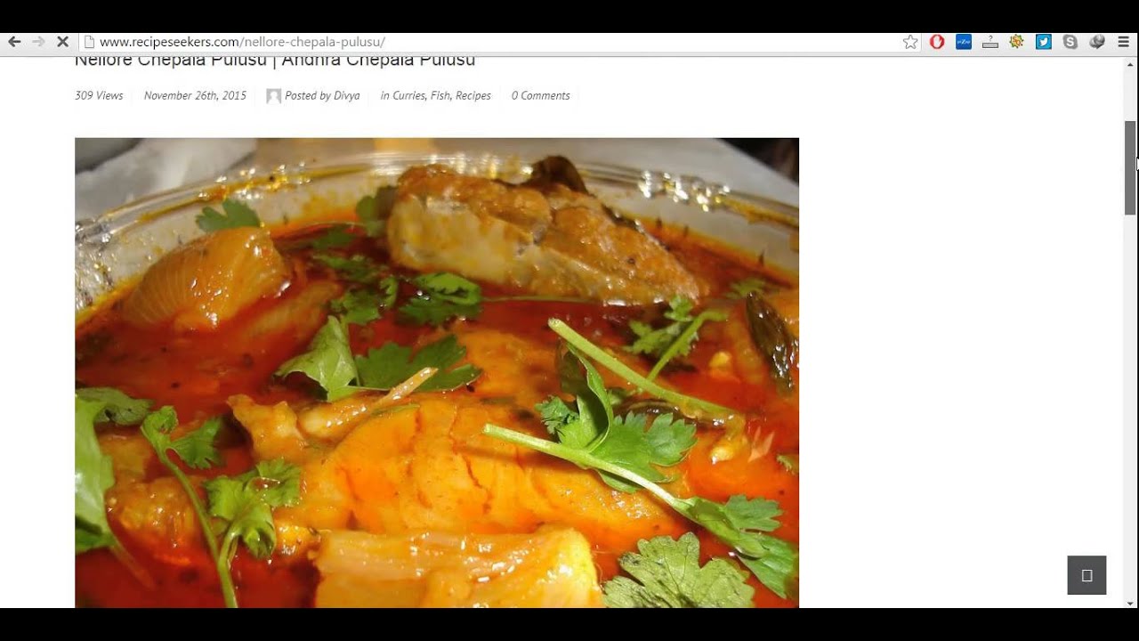 How To Make Nellore Chepala Pulusu | Andhra Fish Curry - YouTube