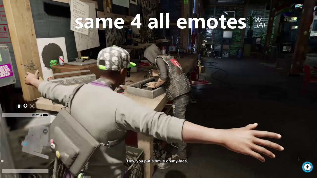 Watch Dogs 2: Dedsecs reaction to emotes - YouTube