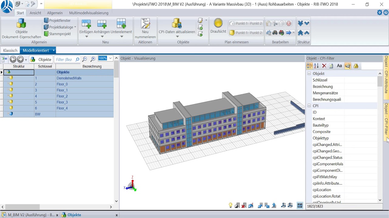 Neues in iTWO 2018: Ausstattung in den Vergabeeinheiten am ...