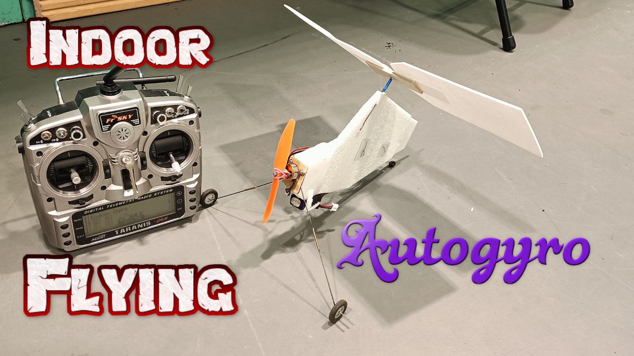 Indoor Flying Autogyro - YouTube