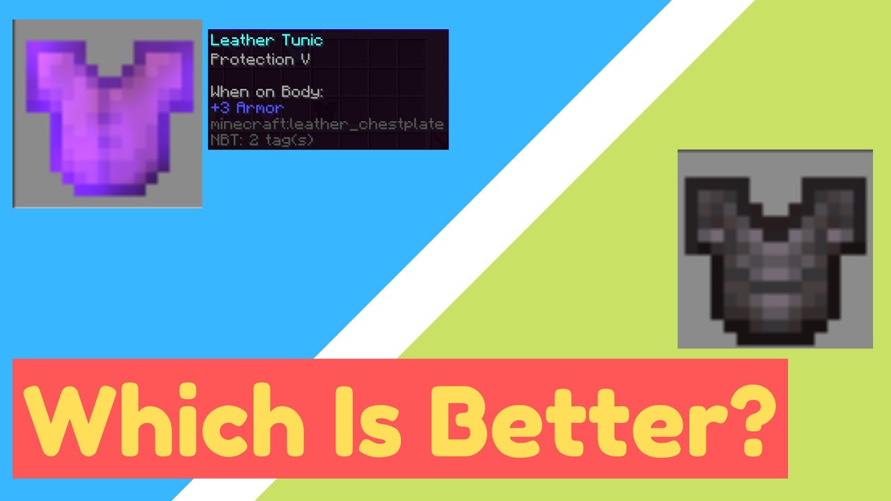 Is Leather Armour with Protection 5 Better than Netherite? - YouTube