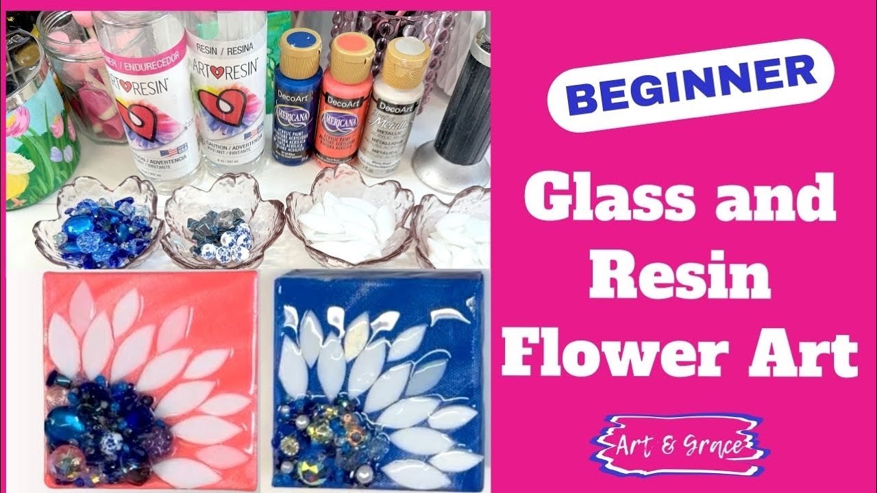 Glass Art Tutorial for Beginners- Easy Resin Art - YouTube