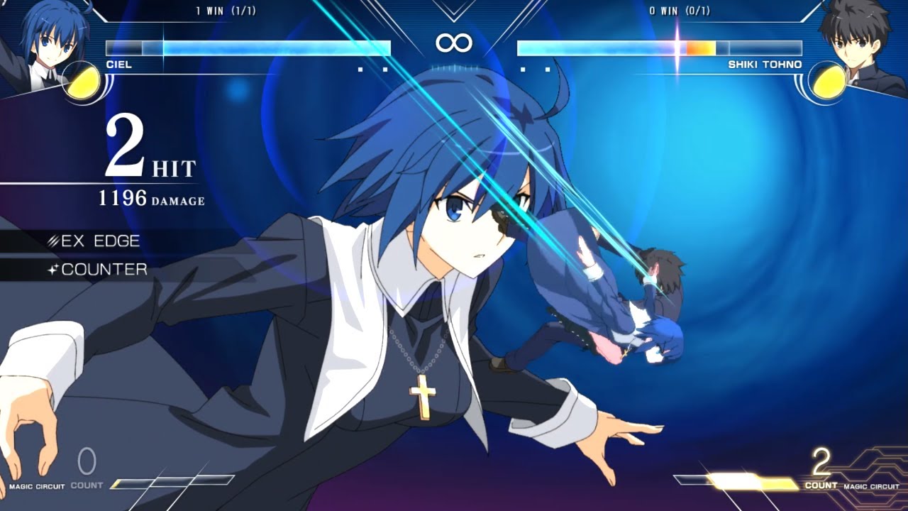 CIEL vs SHIKI TOHNO x2 (Hardest Difficulty) Melty Blood: Type Lumina ...